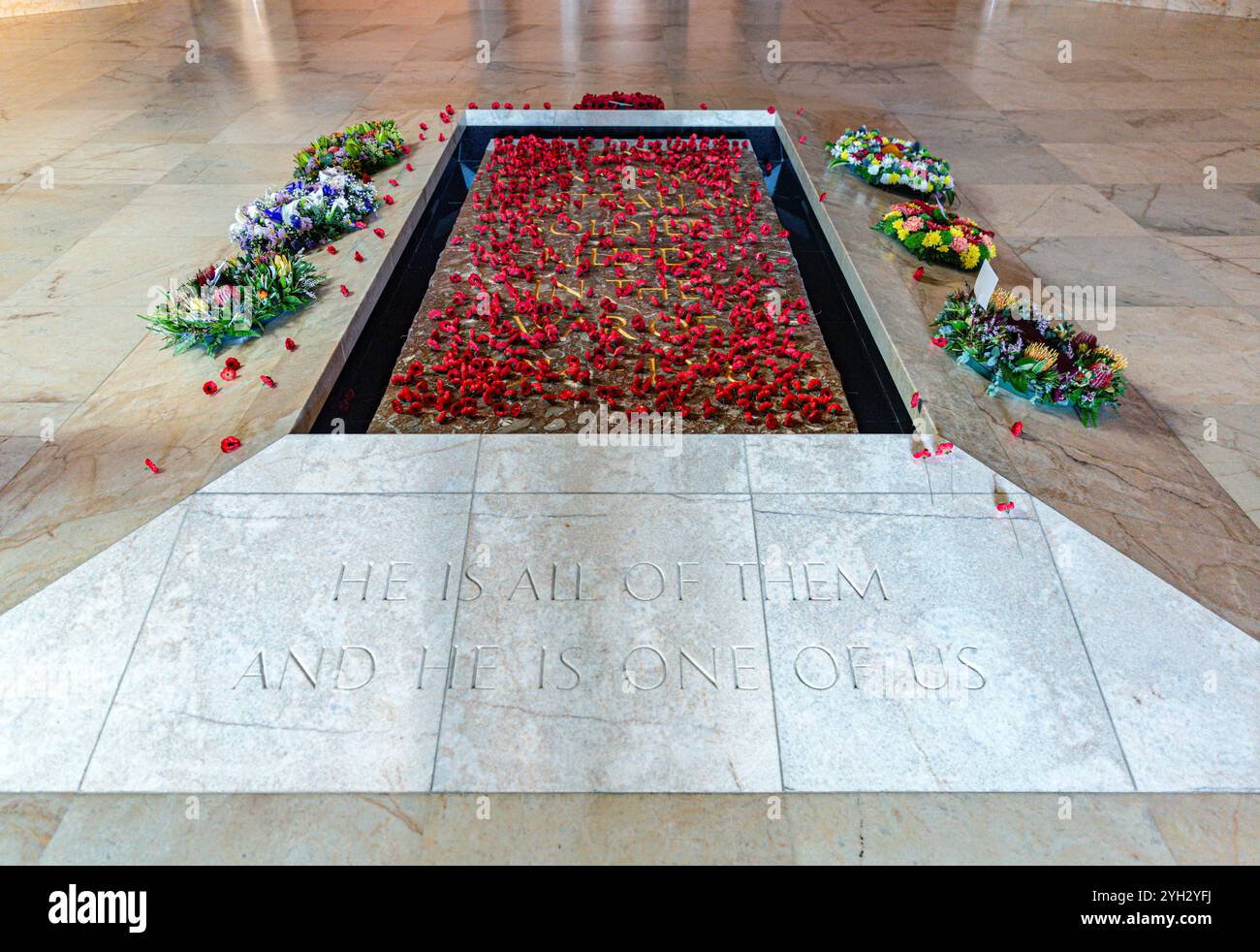 Tomb of the Unknown Soldier at the Australian War Memorial Stock Photo ...