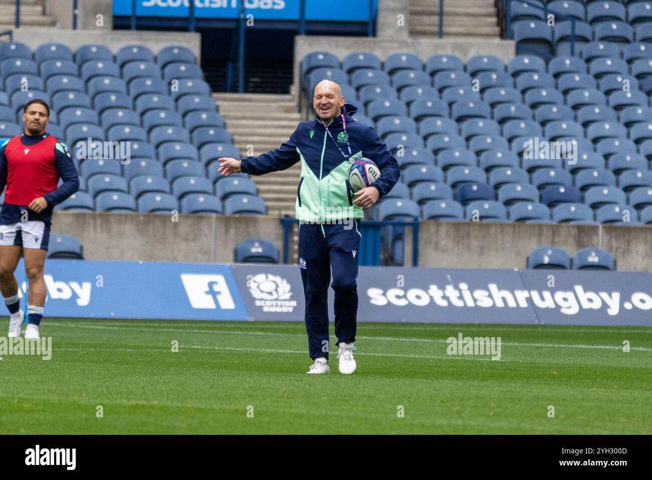 Edinburgh, Scotland. 9th November 2024. Head coach Gregor Townsend is ...