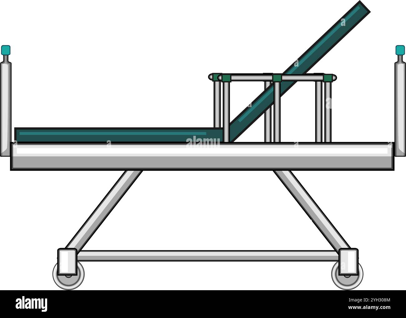 Hospital bed mobility bed Cut Out Stock Images & Pictures - Alamy