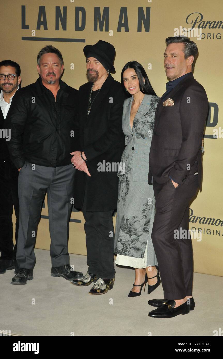 London, UK. 08th Nov, 2024. James Jordan, Billy Bob Thornton, Demi Moore and Jon Hamm at the ...