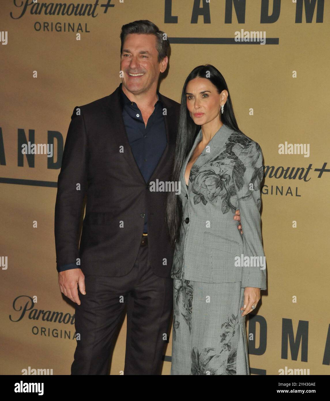 Jon Hamm, Demi Moore at the "Landman" UK TV Paramount+ series premiere ...