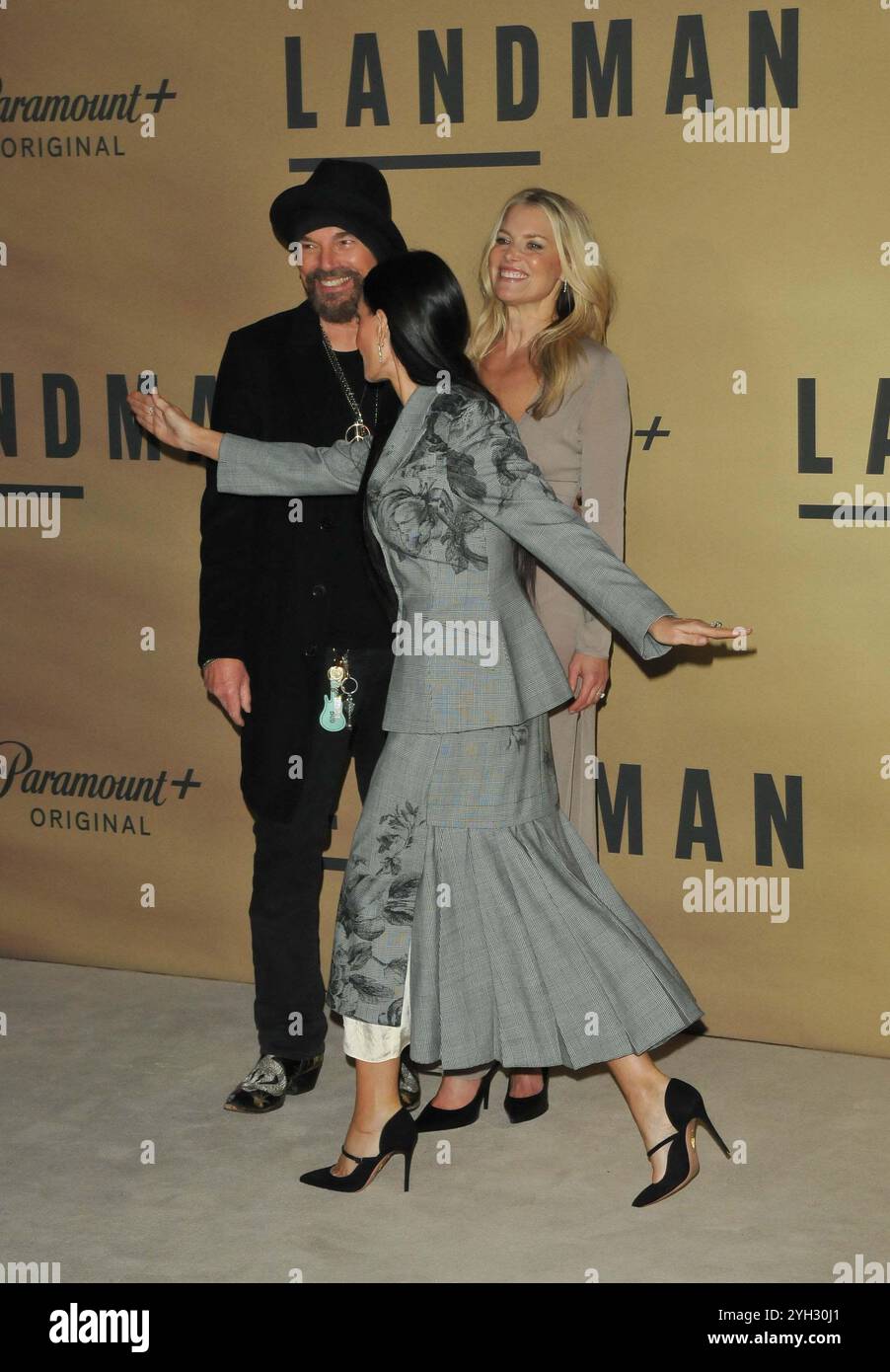 London, UK. 08th Nov, 2024. Billy Bob Thornton, Ali Larter and Demi Moore at the "Landman" UK TV ...