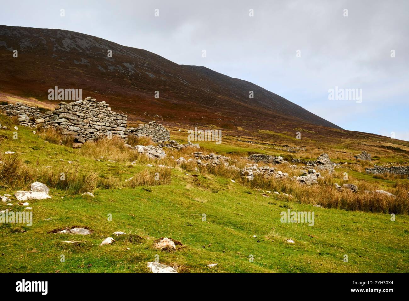 slievemore deserted village achill island, county mayo, republic of ...