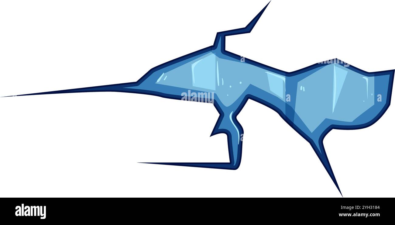 tumbler ice crack cartoon vector illustration Stock Vector Image & Art ...