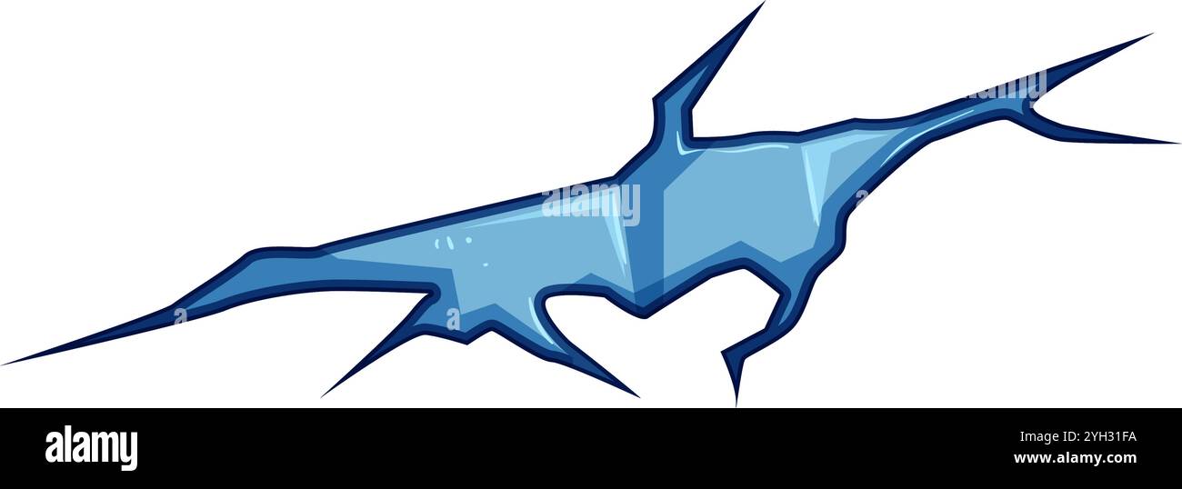 stemware ice crack cartoon vector illustration Stock Vector Image & Art ...