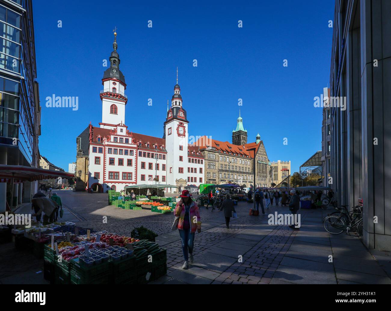 Chemnitz, Saxony, Germany - The old town hall and city administration ...