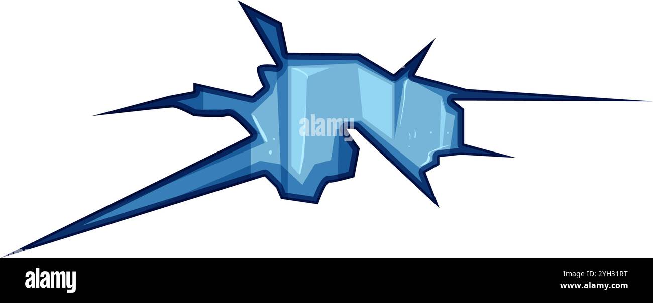 merlot ice crack cartoon vector illustration Stock Vector Image & Art ...