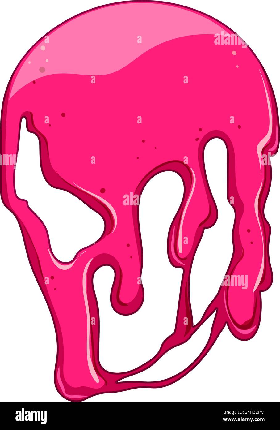 abstract melted circle cartoon vector illustration Stock Vector Image ...