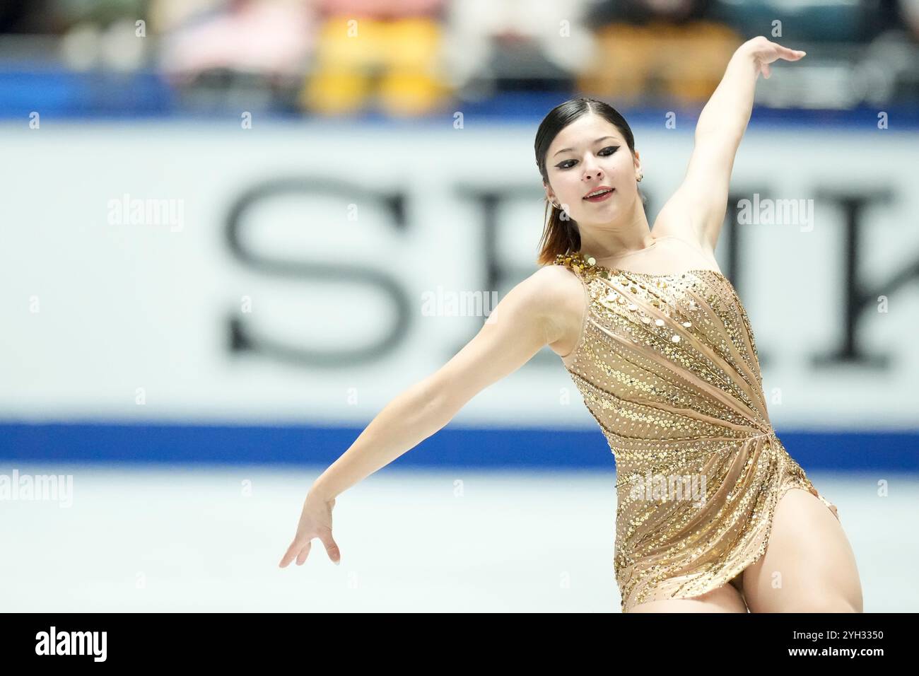 Alysa Liu of the U.S. competes in the women's free skating at the Grand ...