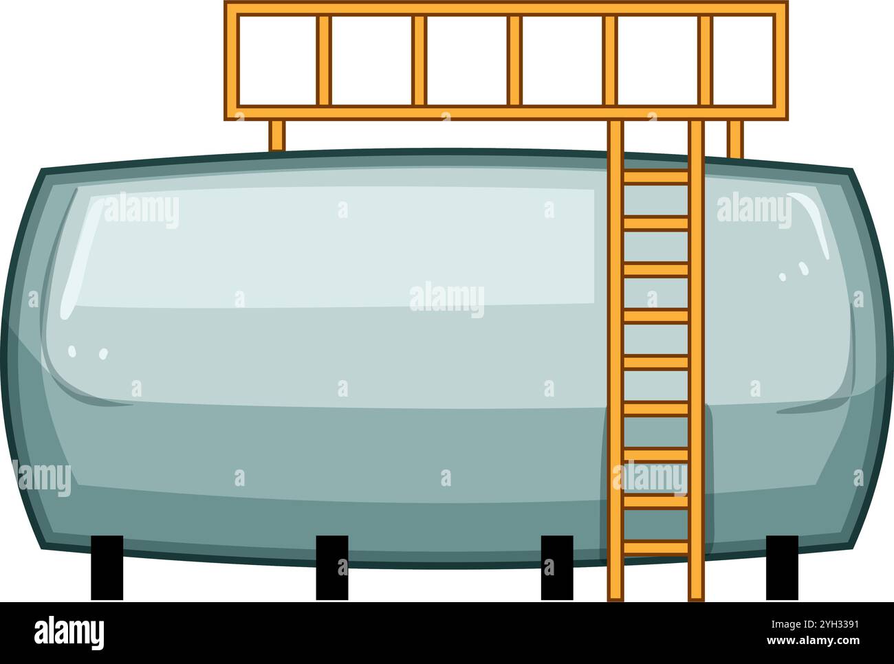 terminal oil tank storage cartoon vector illustration Stock Vector ...