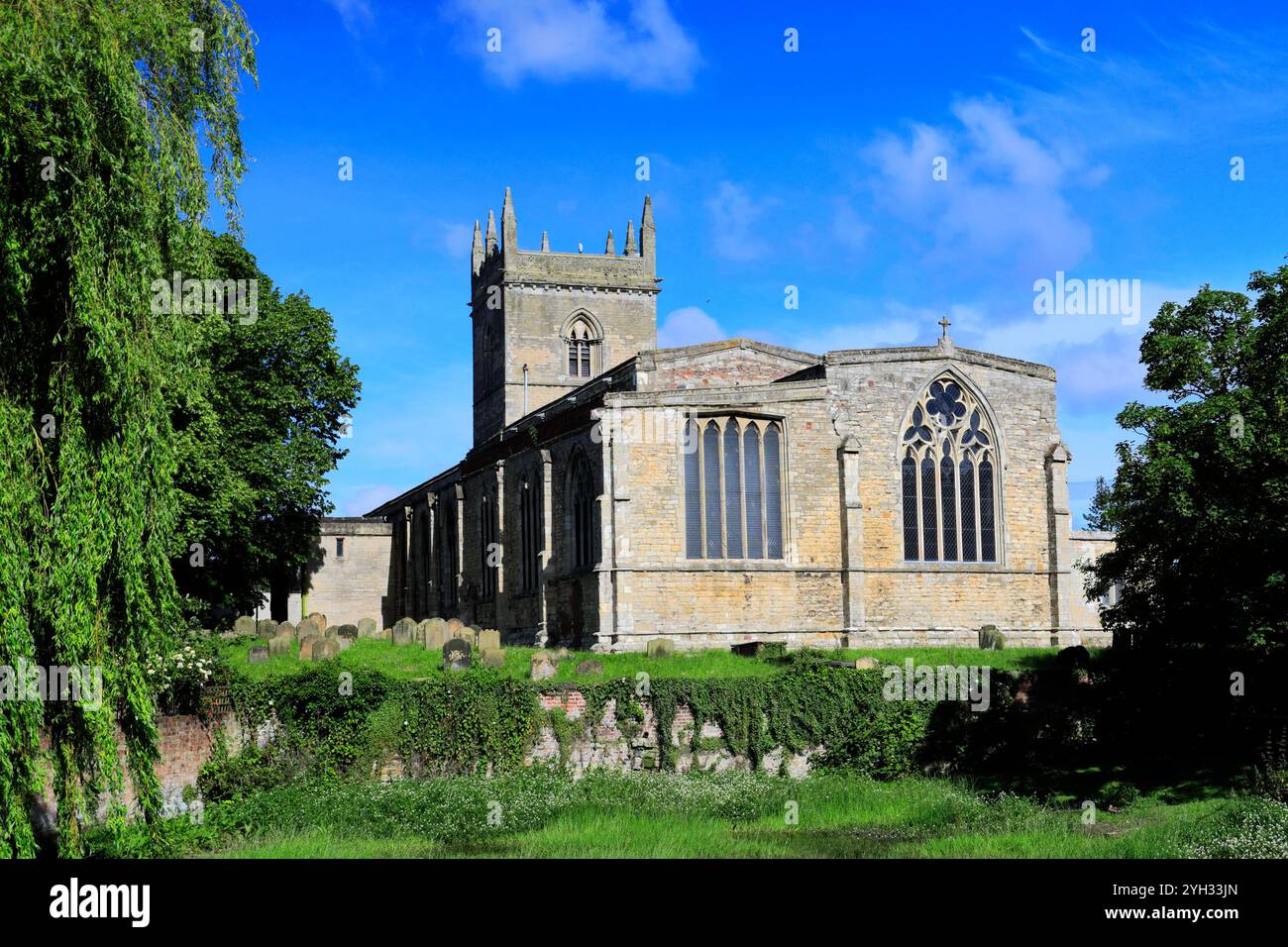 St Marys church, Barton-upon-Humber village, Lincolnshire County ...