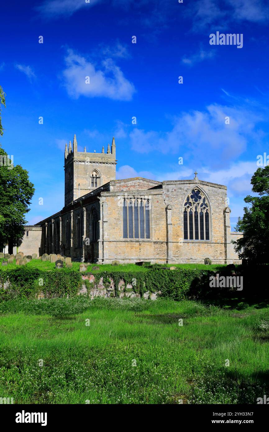 St Marys church, Barton-upon-Humber village, Lincolnshire County ...