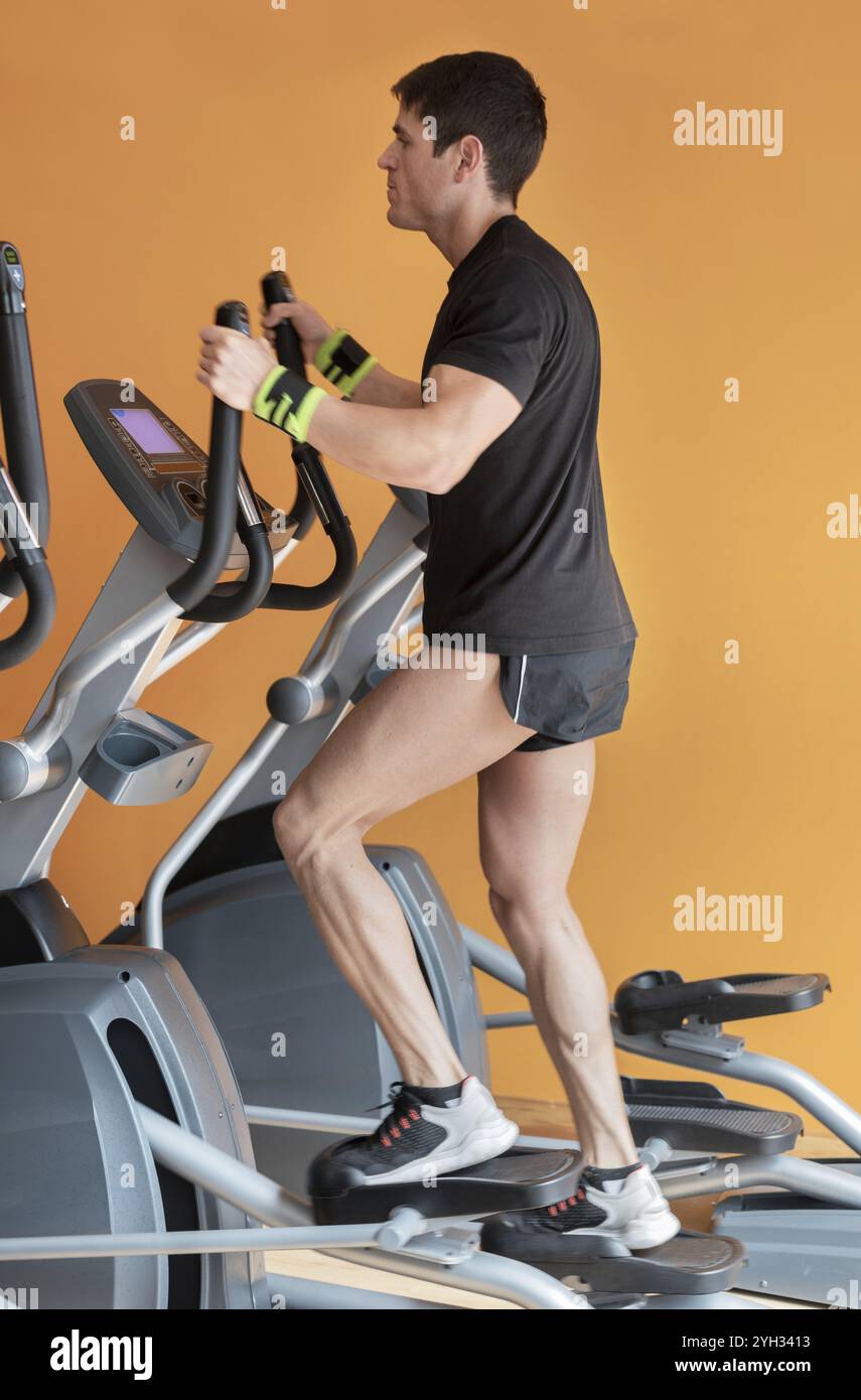 Side view handsome sportsman hi-res stock photography and images - Alamy