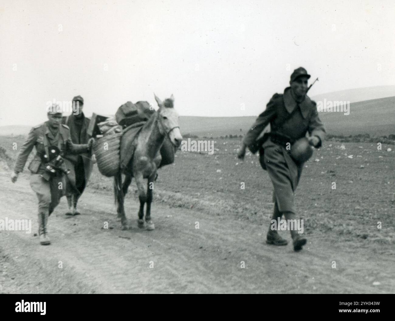 WW2 - WWII, second world war, Afrika Korps german soldiers, near Derna ...