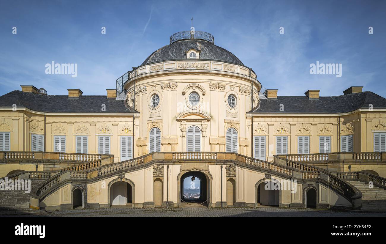Solitude Palace in the Rococo architectural style (Johann Friedrich ...