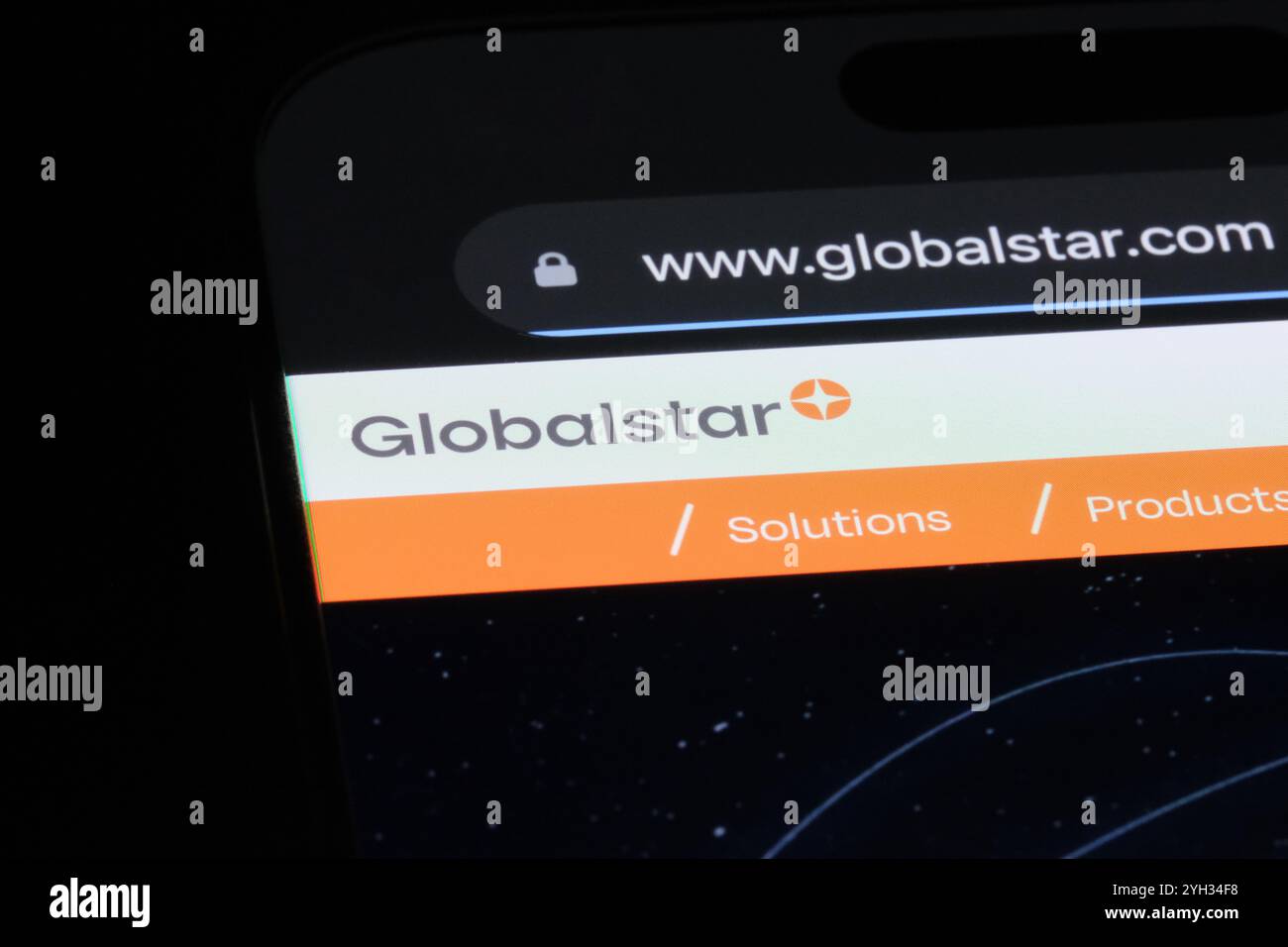 Globalstar company brand logo on website Stock Photo - Alamy