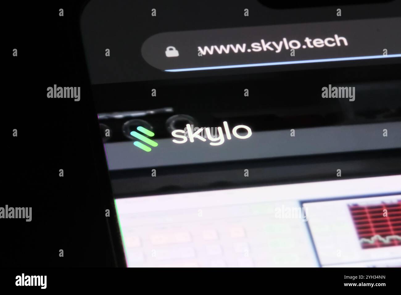 Skylo Technologies company brand logo on website Stock Photo - Alamy