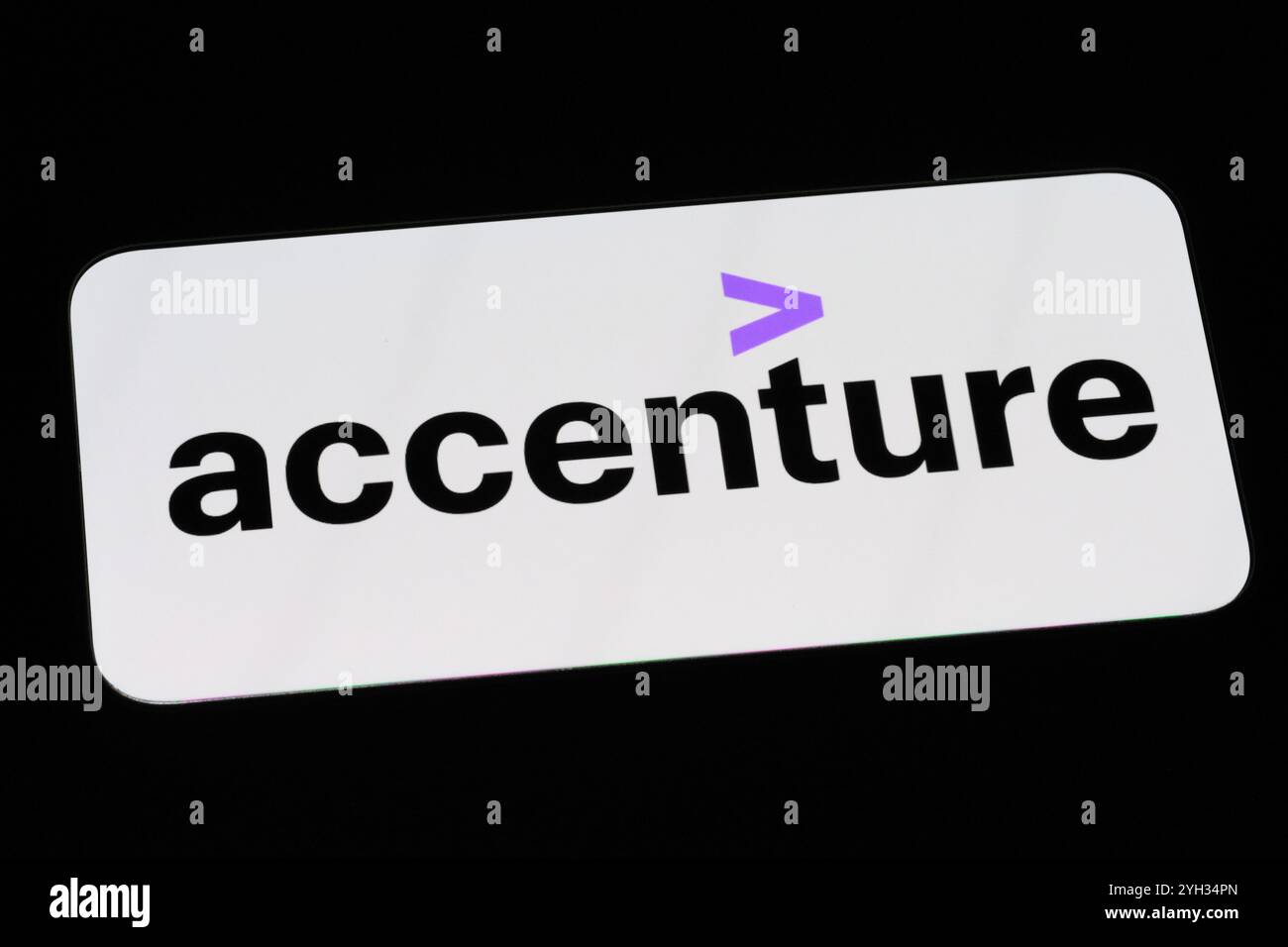 Accenture company brand logo on phone screen Stock Photo - Alamy