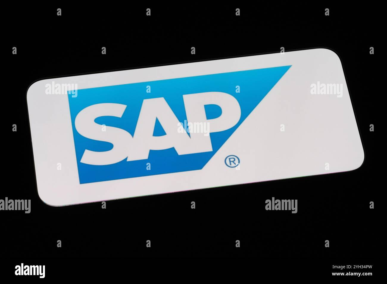 SAP company brand logo on phone screen Stock Photo - Alamy