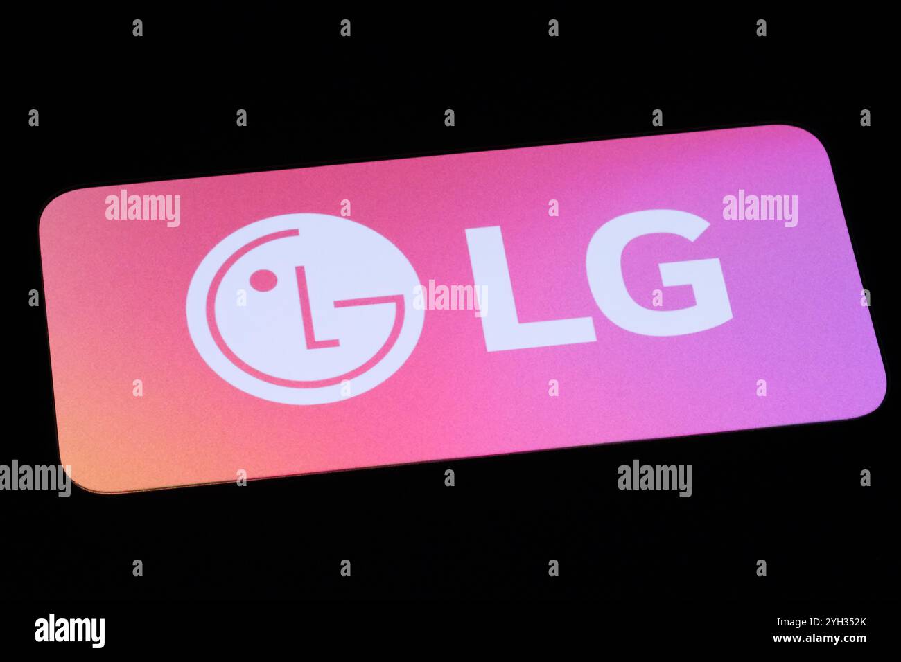 LG Corporation brand logo on phone screen Stock Photo - Alamy