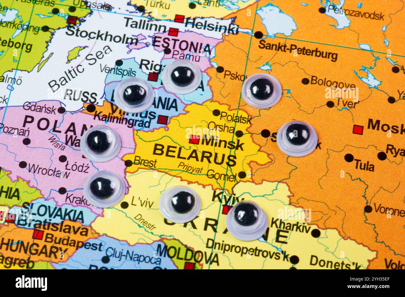 Vintage belarus map hi-res stock photography and images - Alamy