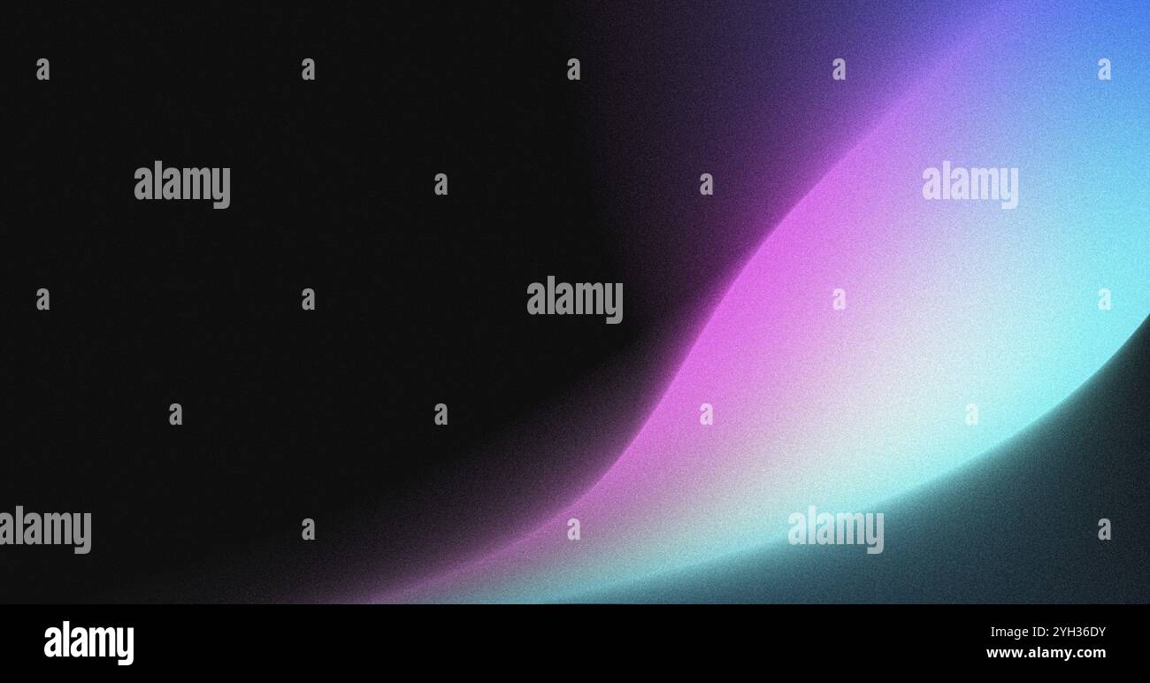 Abstract color flow grain texture dark background glowing pink blue ...