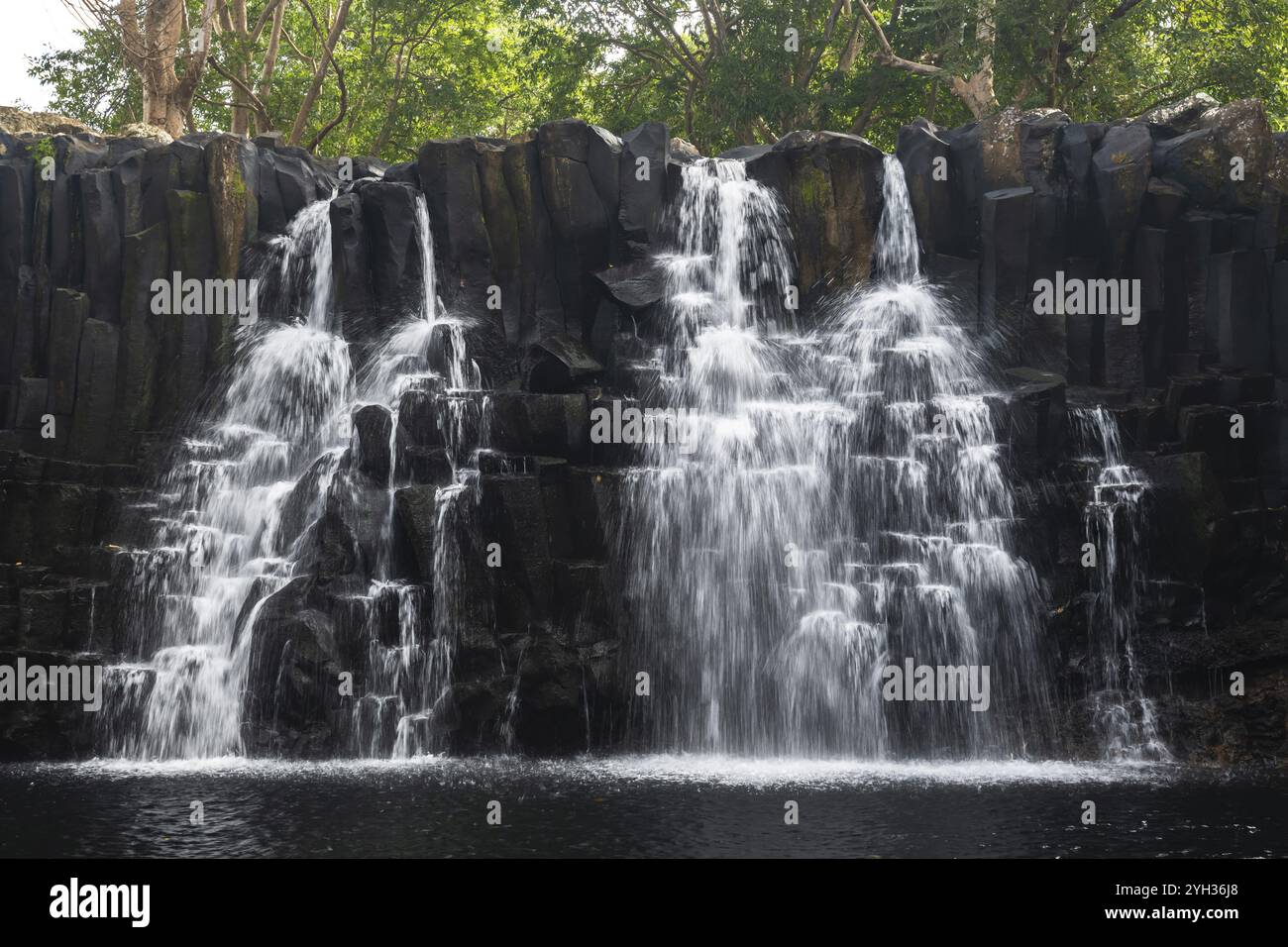 Rochester Fall, waterfall, Souillac, Indian Ocean, island, Mauritius ...