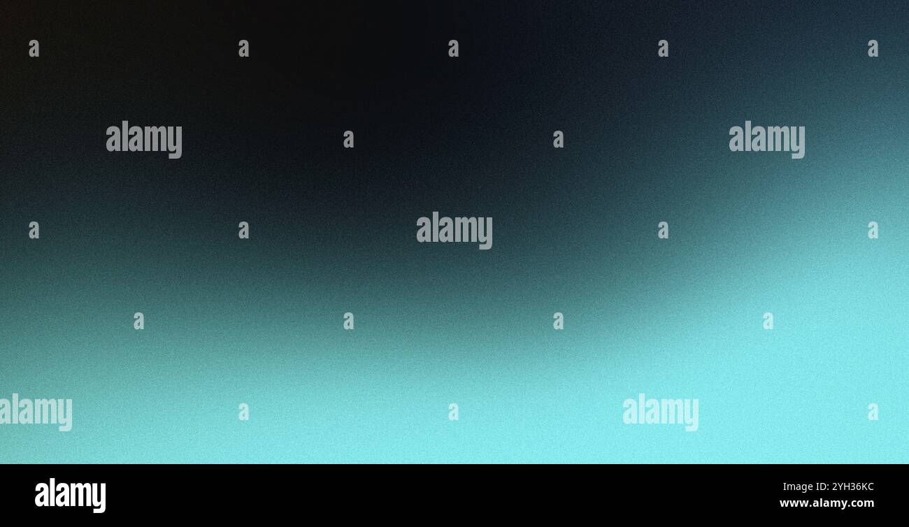 Turquoise blue green glowing color gradient on black grainy background ...