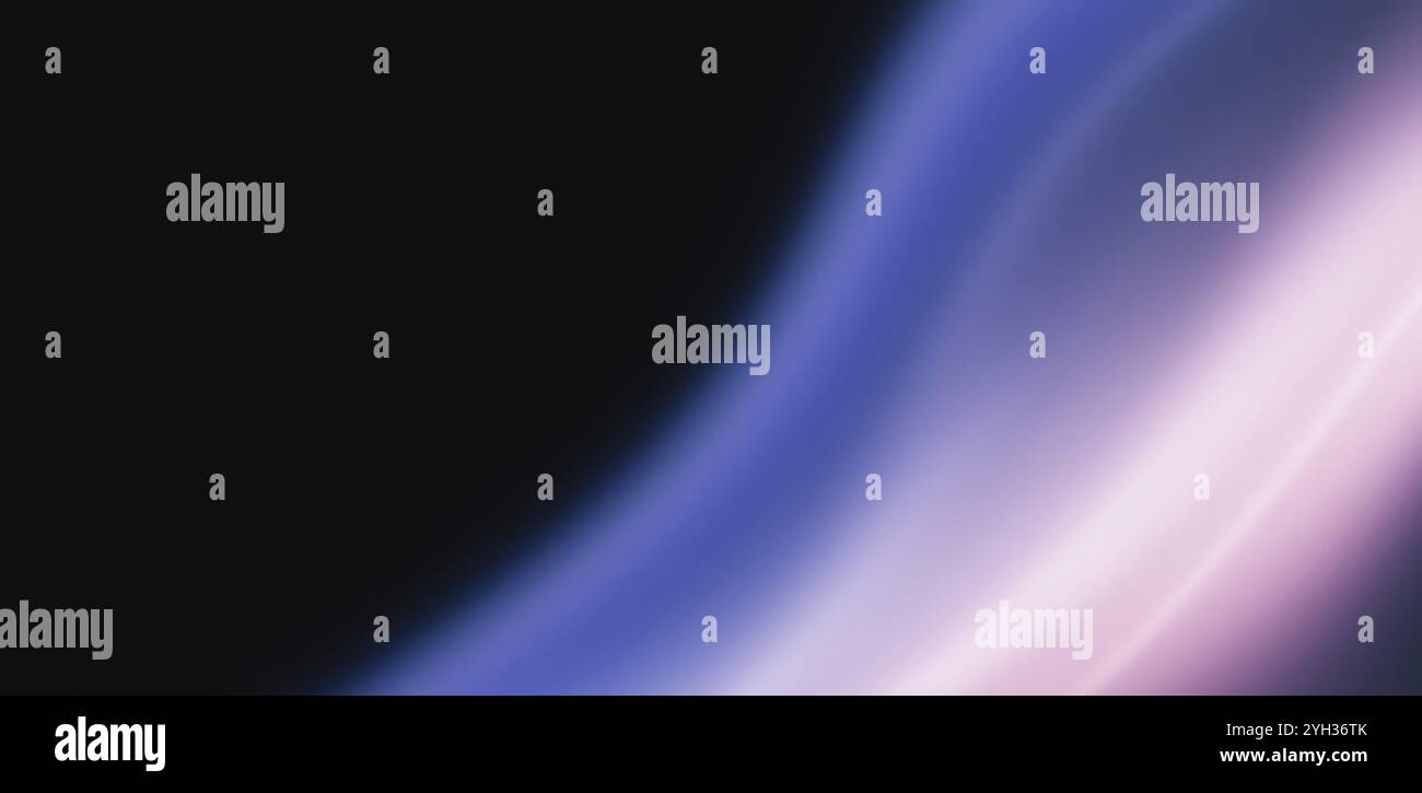 Purple pink light color gradient wave glowing on dark background ...