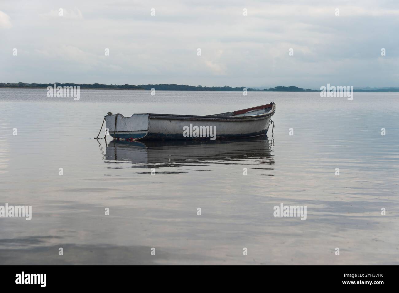 Old blue dinghy in hi-res stock photography and images - Alamy