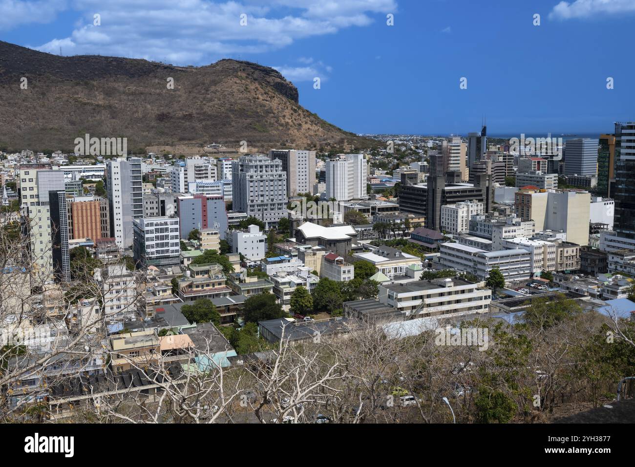 View, View from Fort Adelaide Citadel over Port Louis, Indian Ocean ...