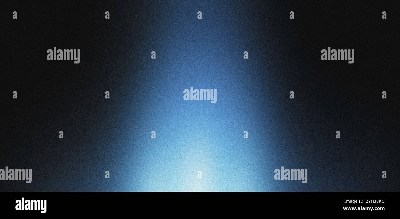 Blue gradient background grainy glowing blue light on dark backdrop ...