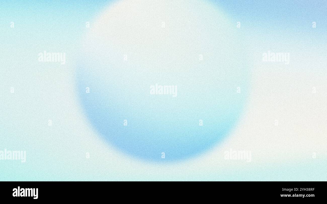 Light blue white color gradient sphere smooth grainy texture abstract ...