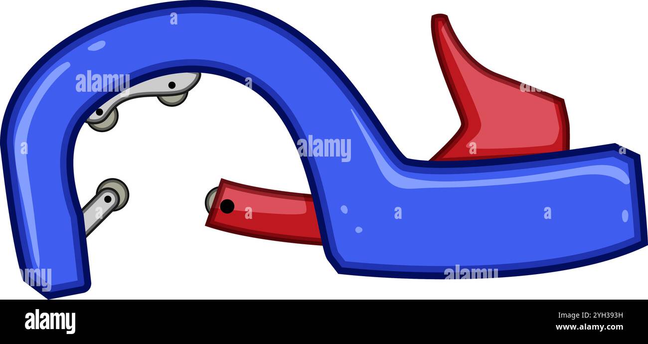 plumbing pipe cutter cartoon vector illustration Stock Vector Image ...