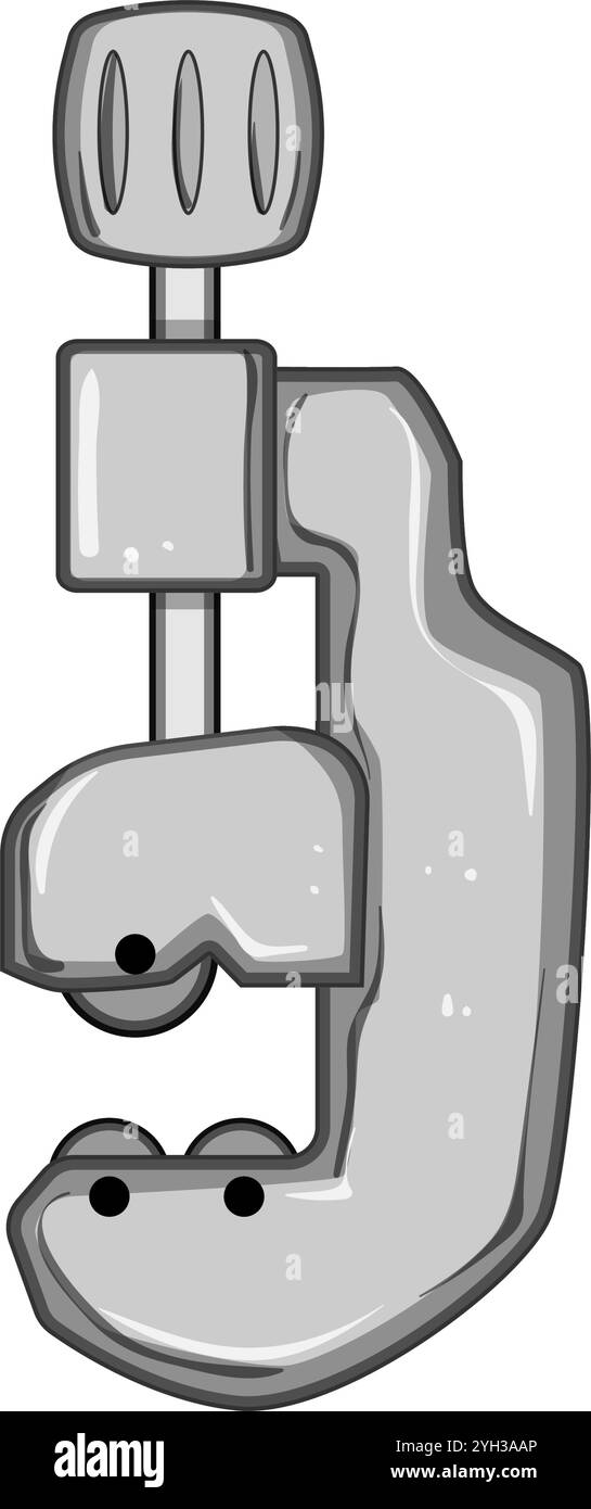 ratchet pipe cutter cartoon vector illustration Stock Vector Image ...