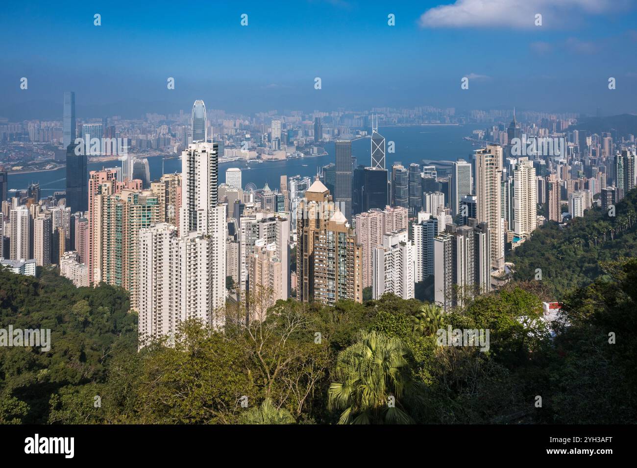 Hong Kong Skyline View from Above on Victoria Peak Stock Photo - Alamy