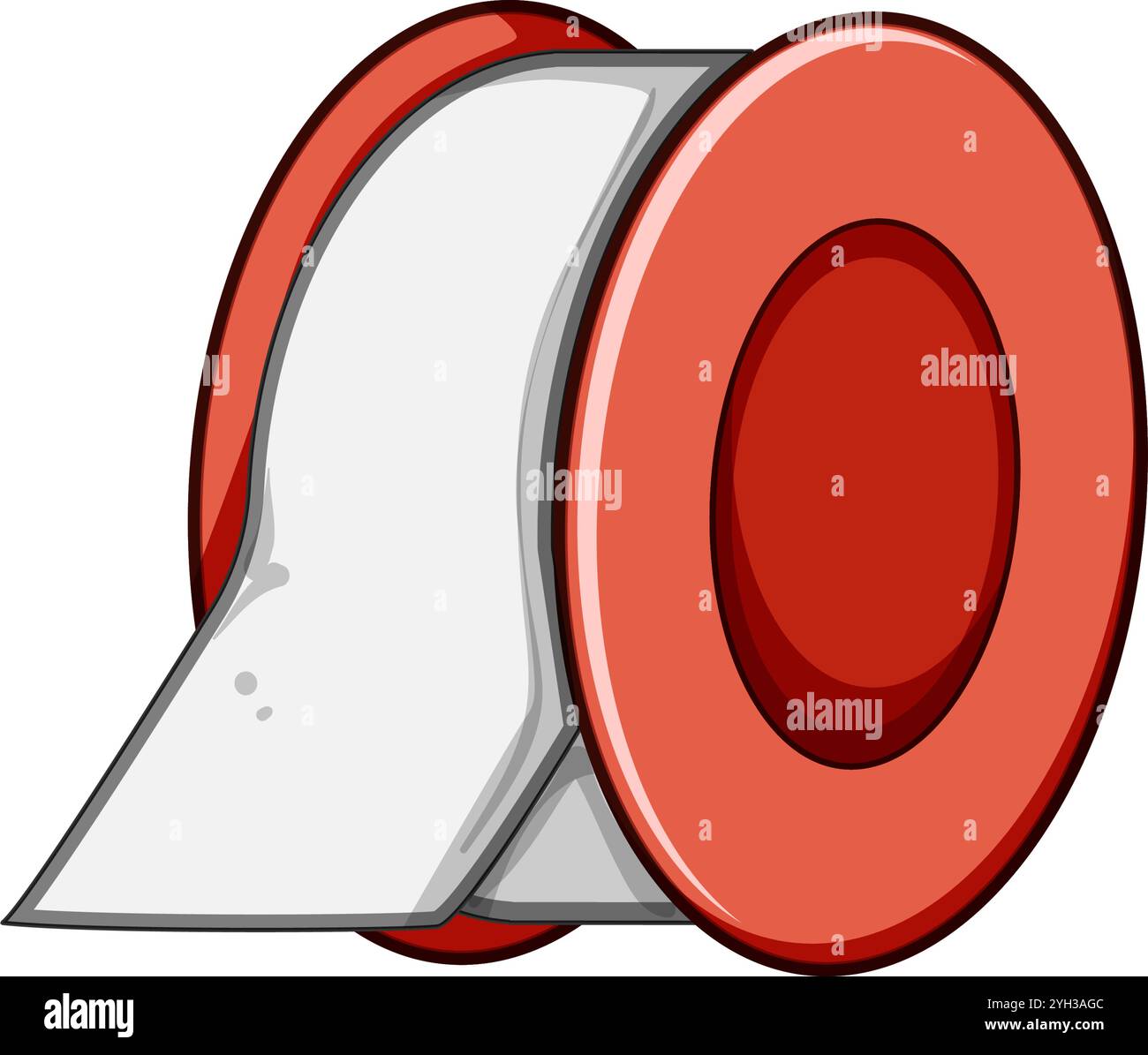 durable pipe seal tape cartoon vector illustration Stock Vector Image ...