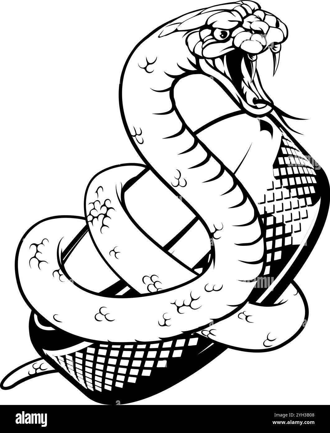 Snake Ice Hockey Team Sports Cartoon Mascot Stock Vector Image & Art ...