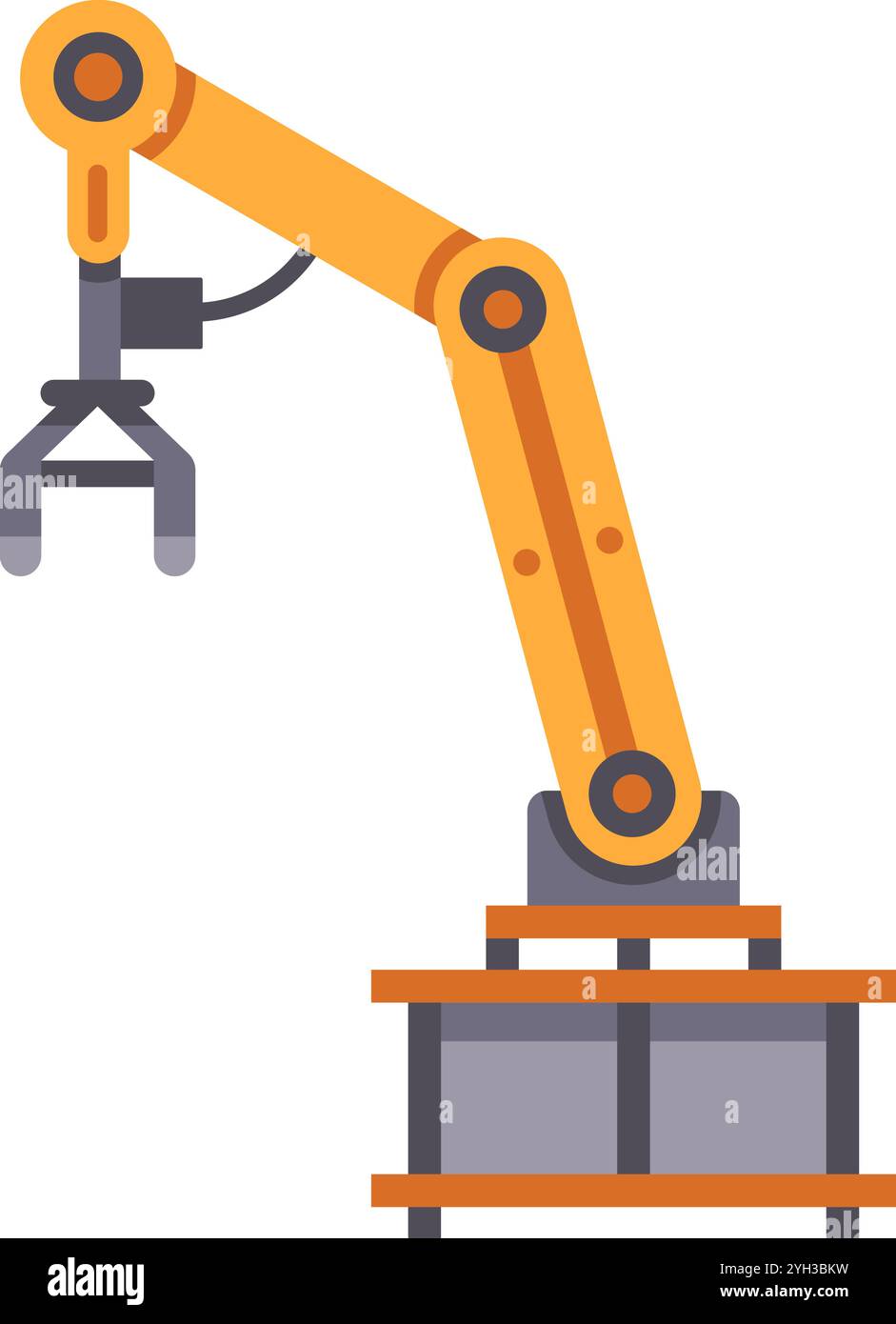 Modern Robotic Arm Performing Tasks Symbolizing Industrial Automation