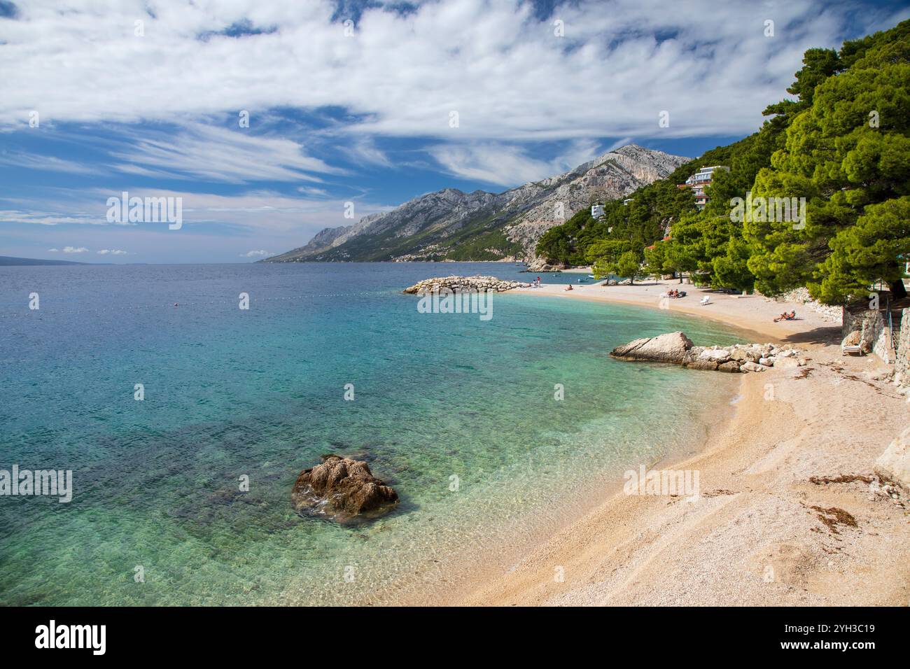 Brela, Croatia - 24th September 2024; People enjoy sunshine on a ...