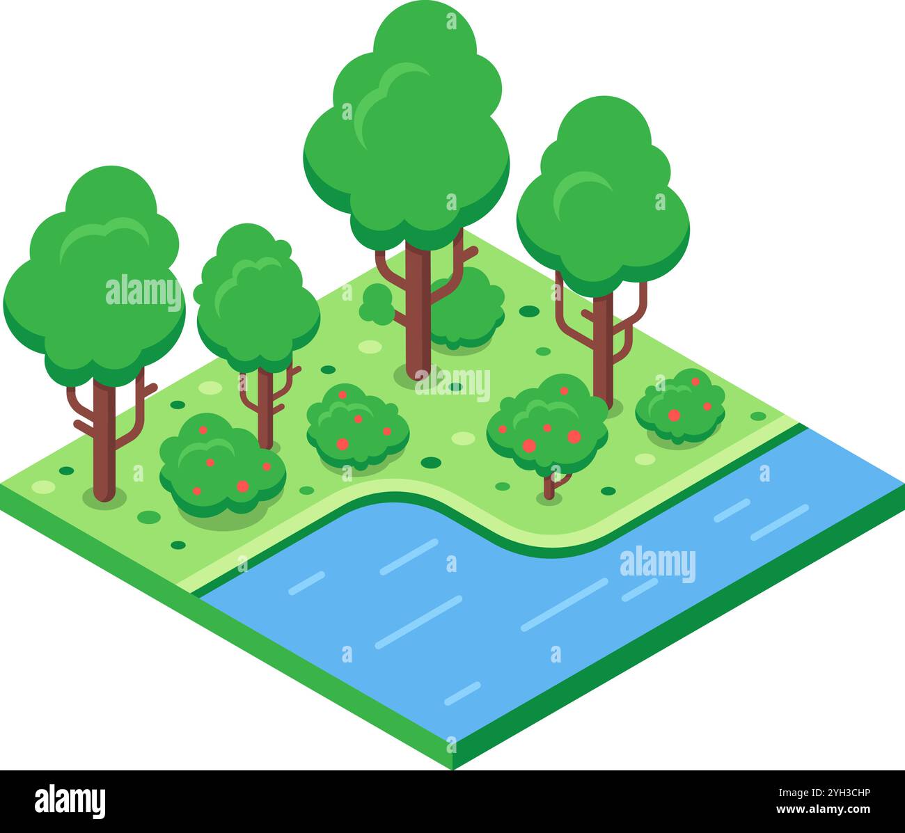 Riparian environment Stock Vector Images - Alamy