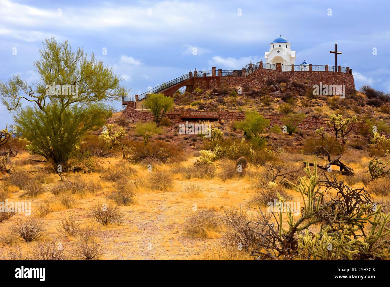 Greek orthodox chapel at St. Anthony's monastery in Arizona Stock Photo ...