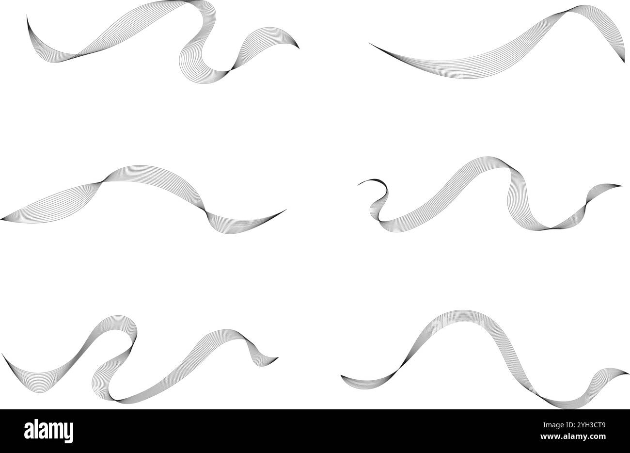 Abstract forms curved lines Stock Vector Images - Alamy