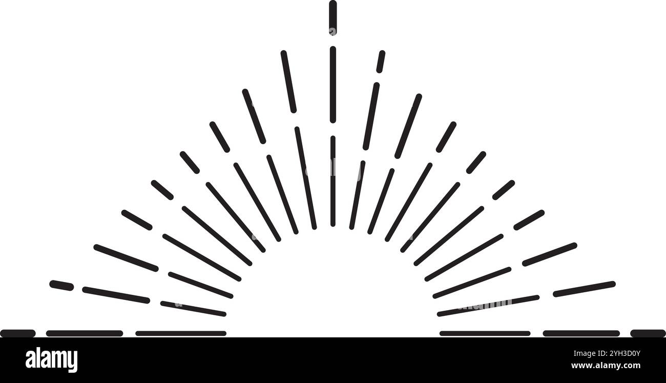 Half circle beams Stock Vector Images - Alamy