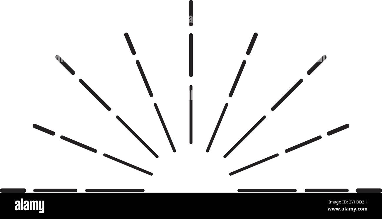 Sun with rays drawing hi-res stock photography and images - Alamy