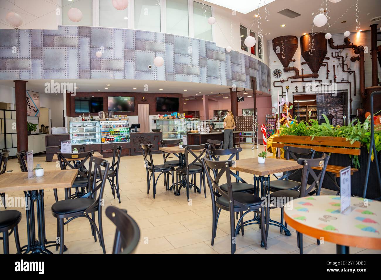 Prague, Czech republic - August 30, 2024: Interiors of Chocotopia ...