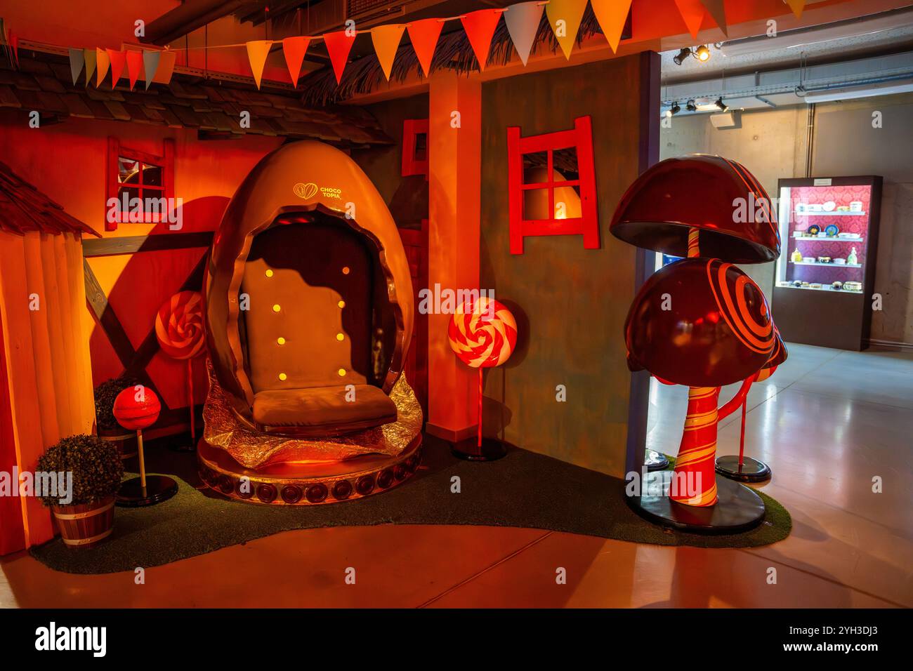 Prague, Czech republic - August 30, 2024: Interiors of Chocotopia ...