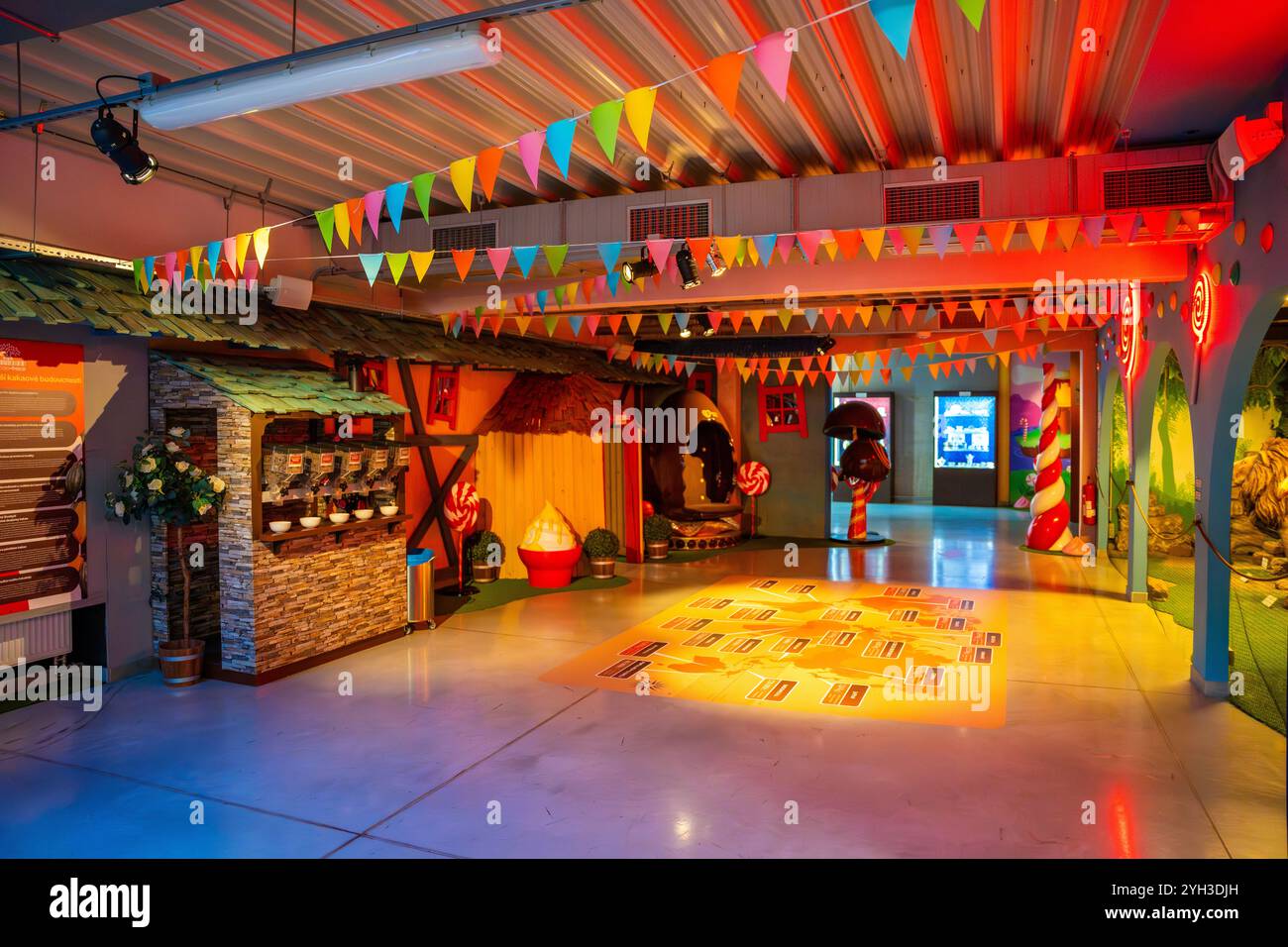 Prague, Czech republic - August 30, 2024: Interiors of Chocotopia ...