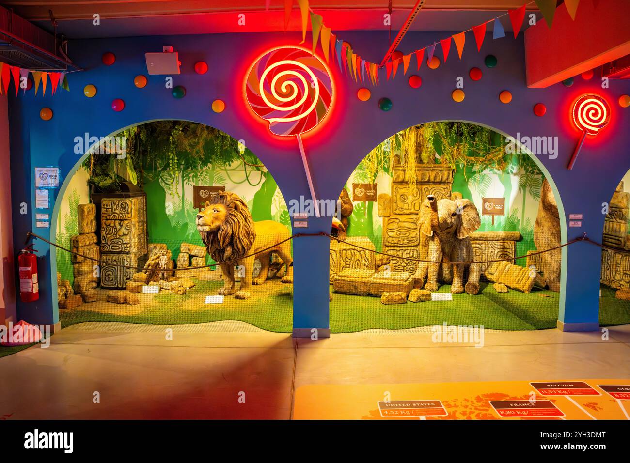 Prague, Czech republic - August 30, 2024: Interiors of Chocotopia ...