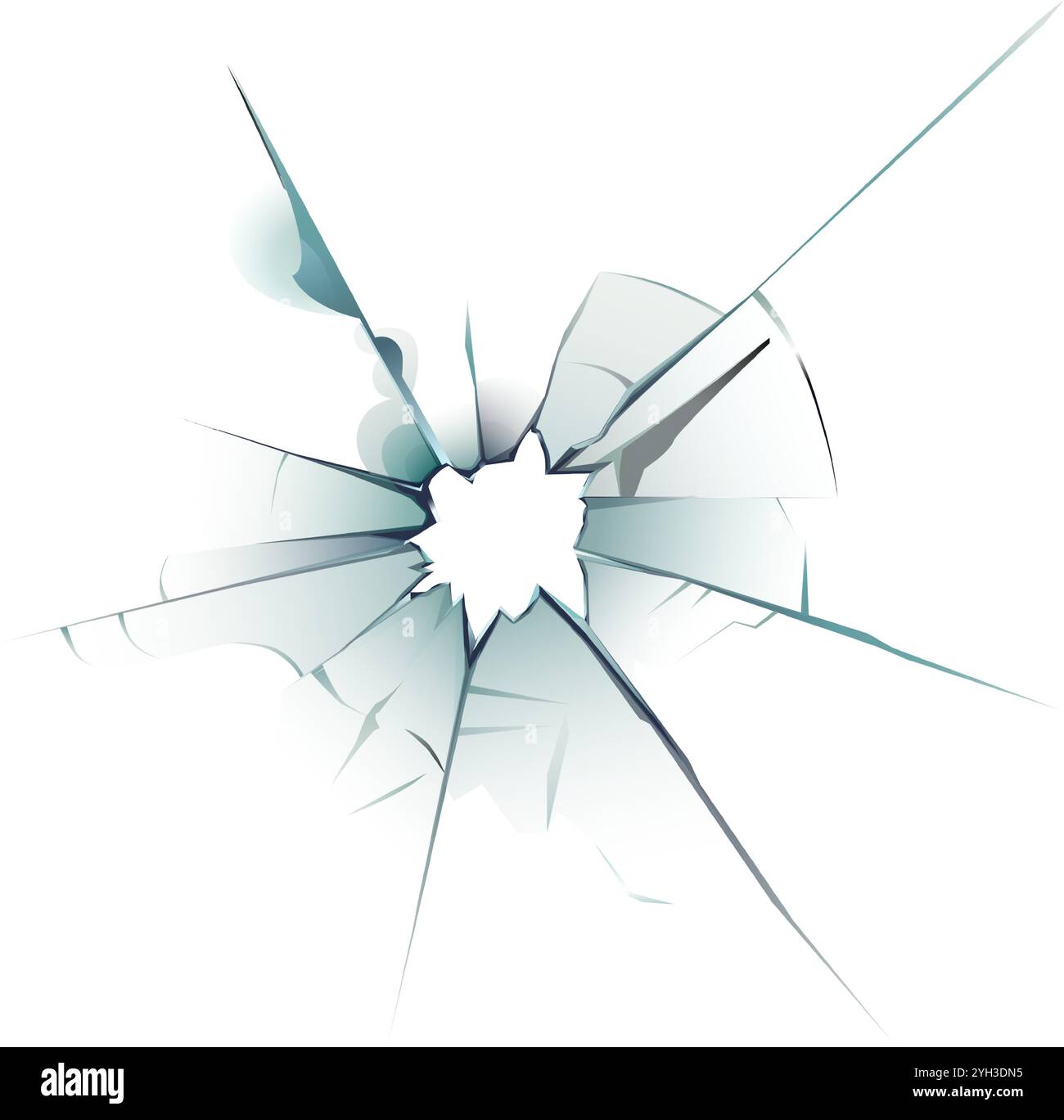 Cracked glass pane Stock Vector Images - Alamy